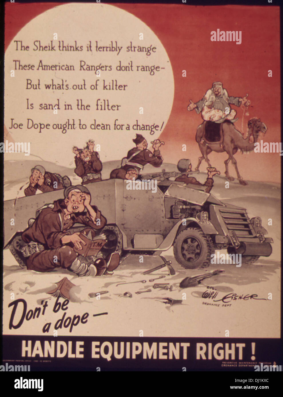 This World War II propaganda poster uses humor to highlight the ...