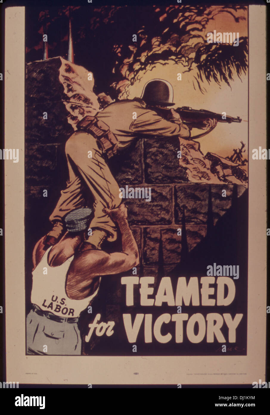 This World War II American propaganda poster promotes unity and ...