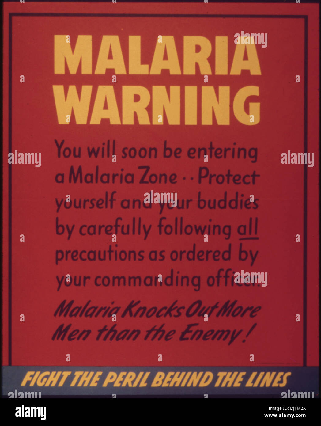 Malaria poster hi-res stock photography and images - Alamy
