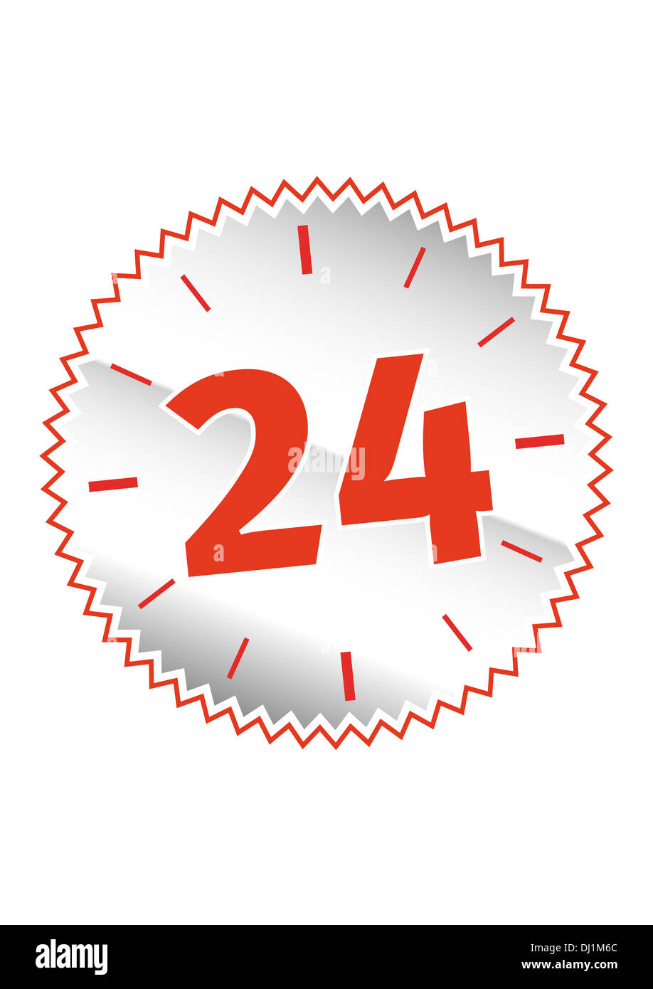 24 hours sign Stock Photo - Alamy