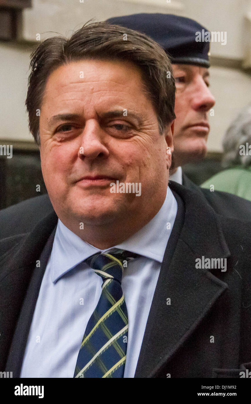 Nick Griffin leader of British National Party (BNP) outside Old Bailey ...
