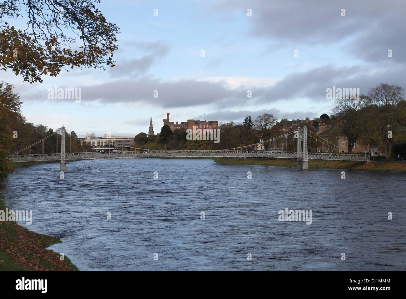 Bridge and Inverness castle Scotland November 2013 Stock Photo - Alamy