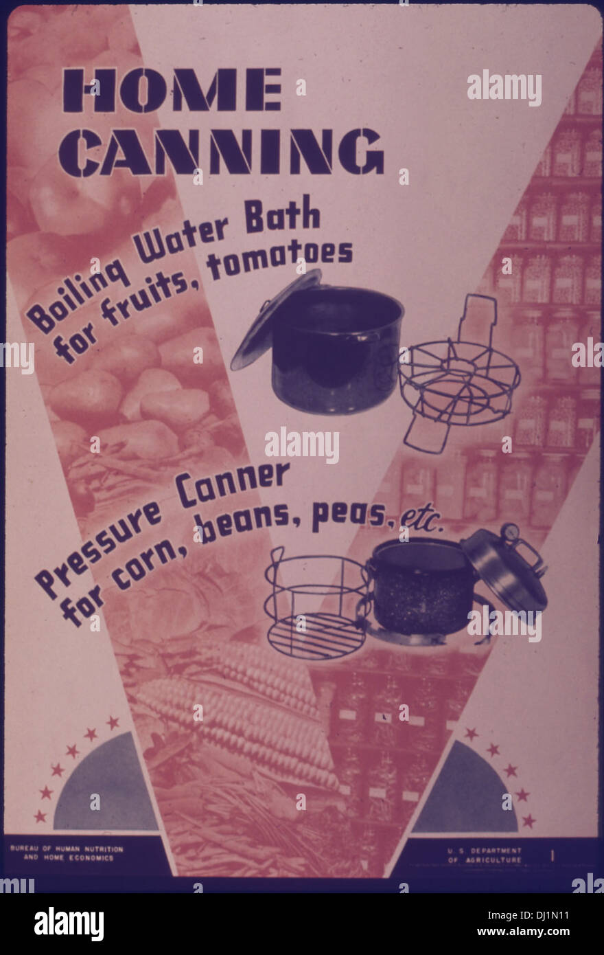 This World War II-era propaganda poster promotes home canning as a way ...