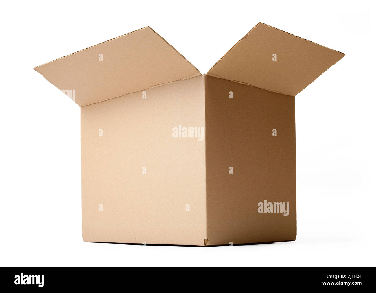 Side view open cardboard box hi-res stock photography and images - Alamy