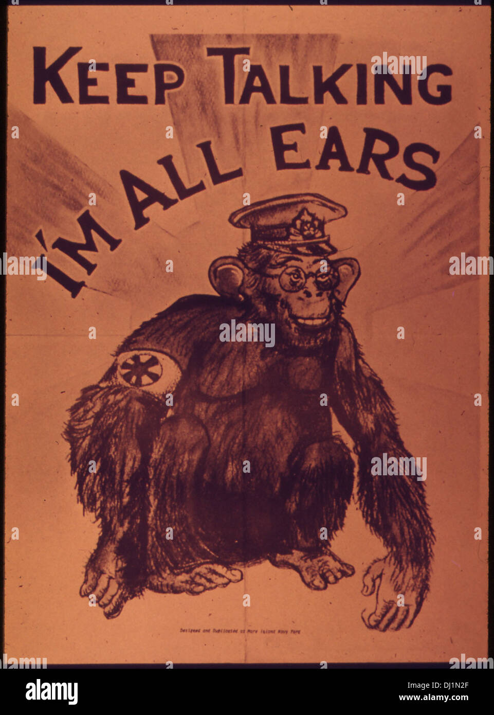 This World War II propaganda poster encourages civilians to listen and ...