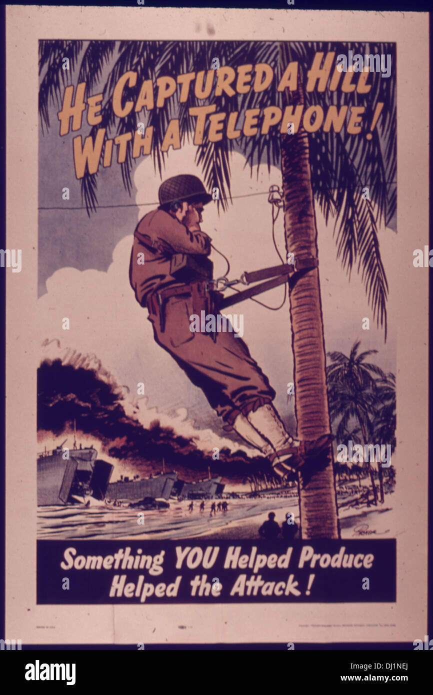 This World War II American propaganda poster highlights the importance ...