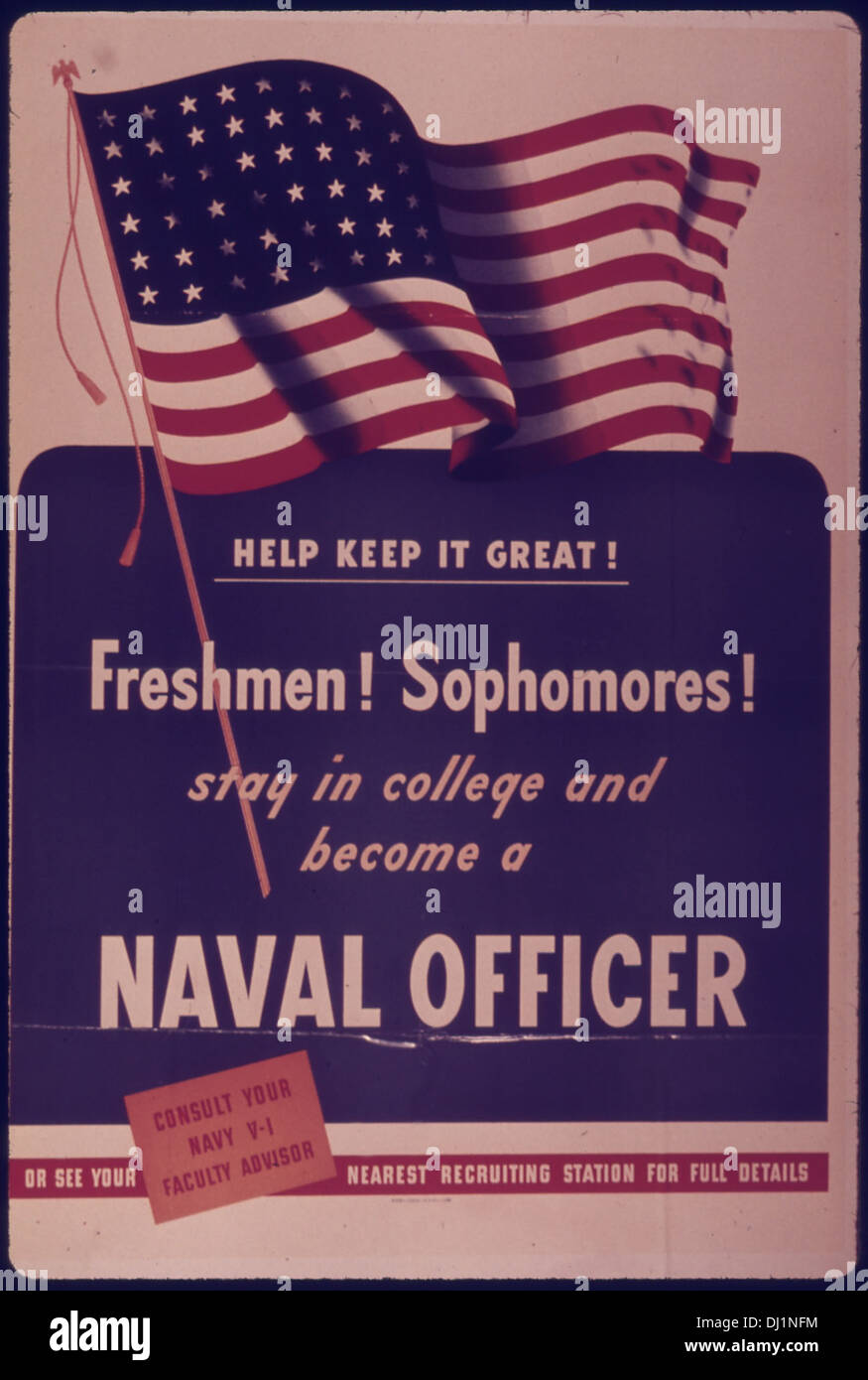 This World War II propaganda poster encourages college freshmen and ...