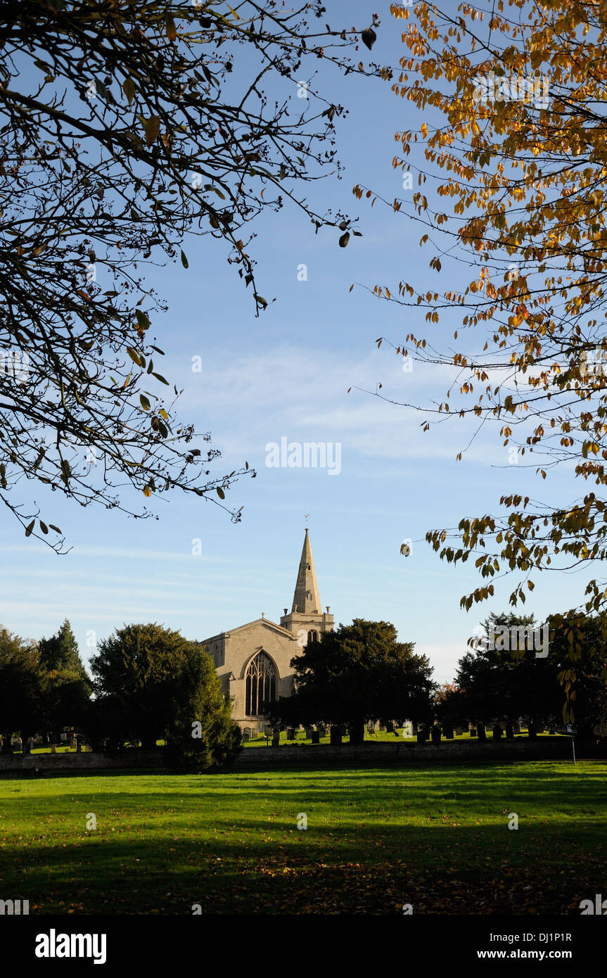 St Andrews Church in the Lincolnshire village of Witham on the Hill ...