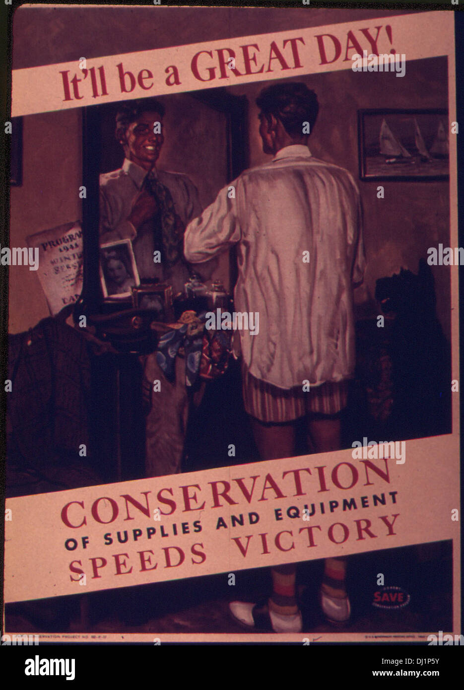 This World War II propaganda poster projects optimism for the future ...