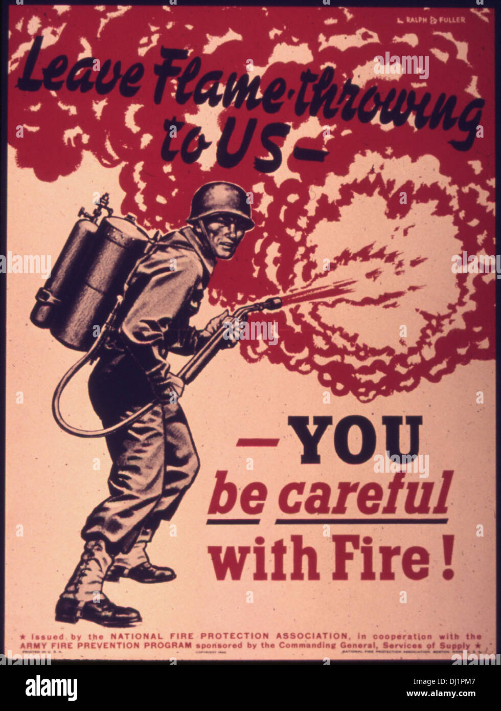Poster promoting safety in hi-res stock photography and images - Alamy