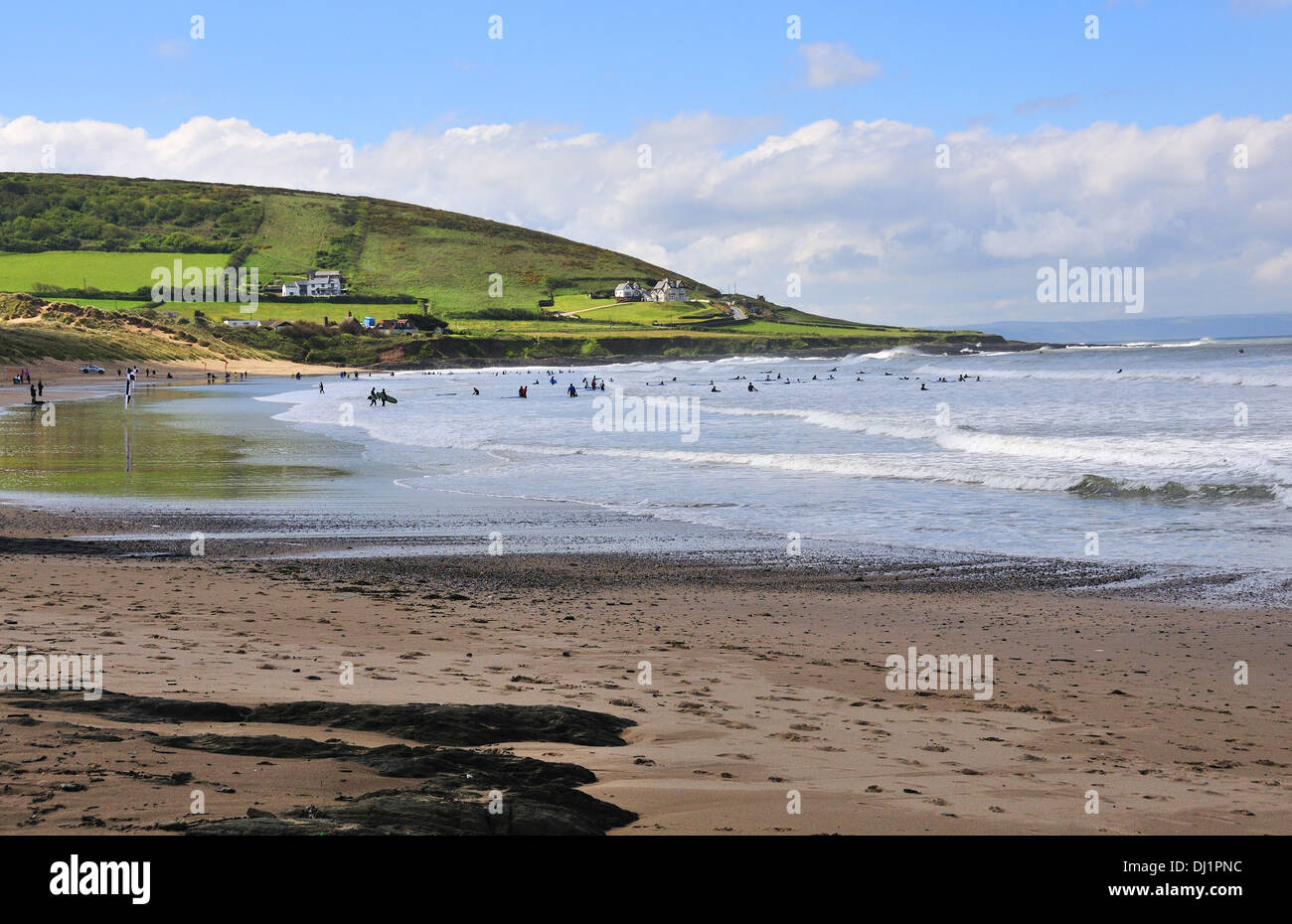 Devon surfing beach hi-res stock photography and images - Alamy