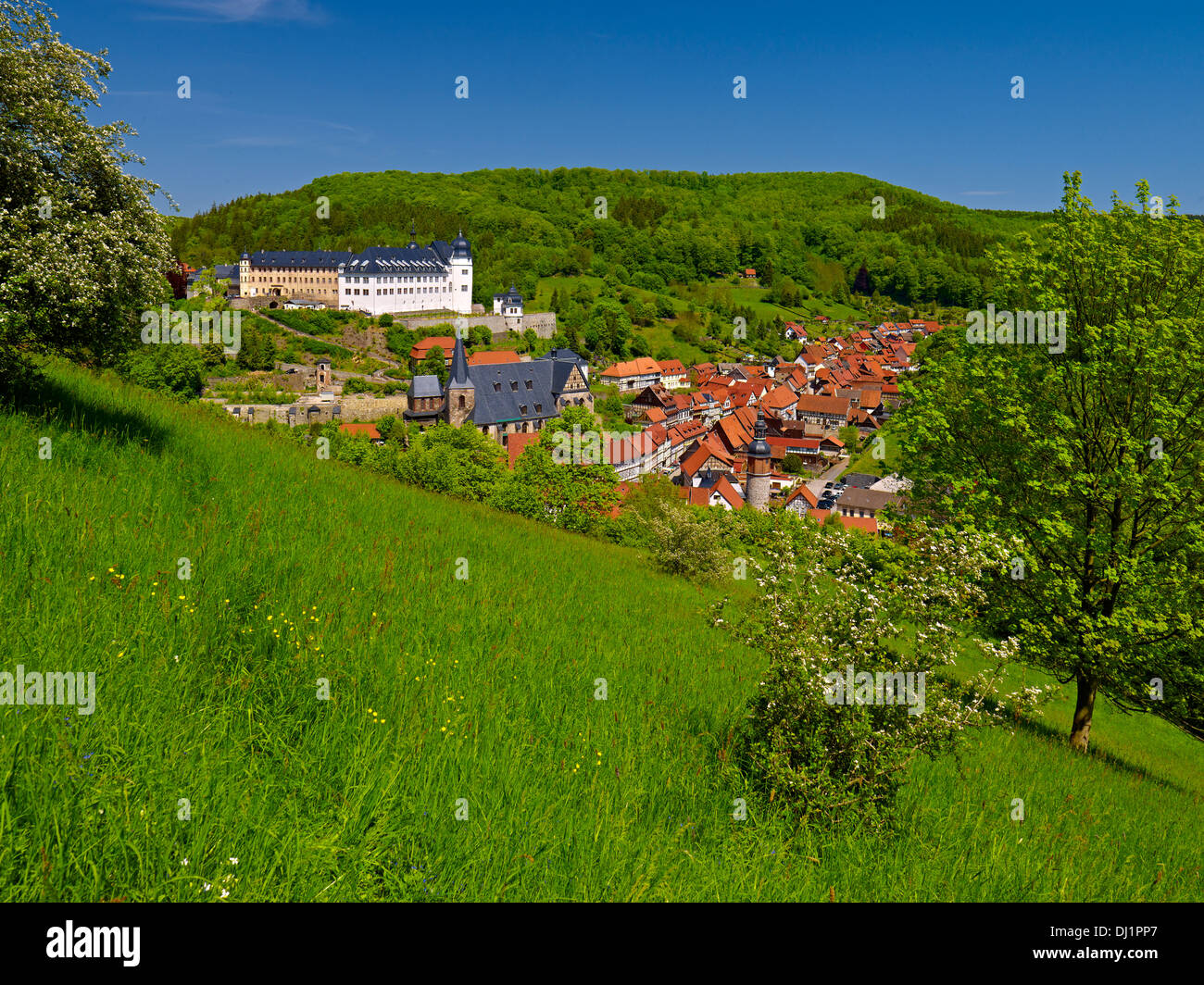 Stolberg Castle Stolberg Harz Saxony Anhalt Germany Stock Photos ...