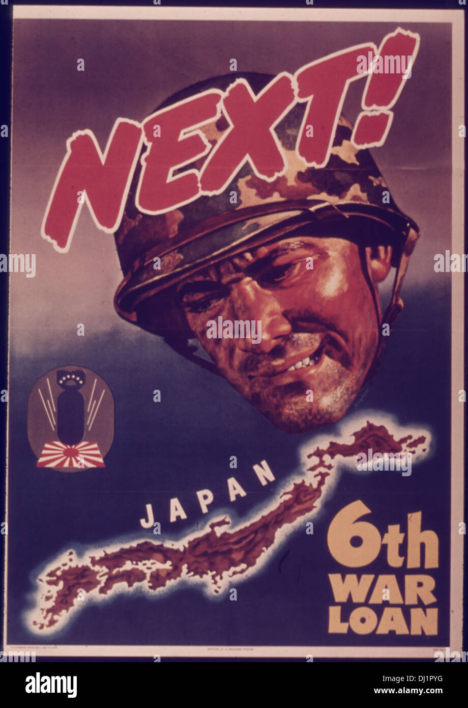This World War II-era propaganda poster, with minimal text, likely ...