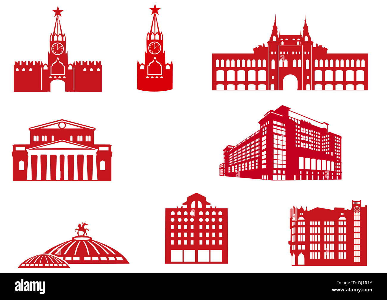 Moscow architecture Cut Out Stock Images & Pictures - Alamy