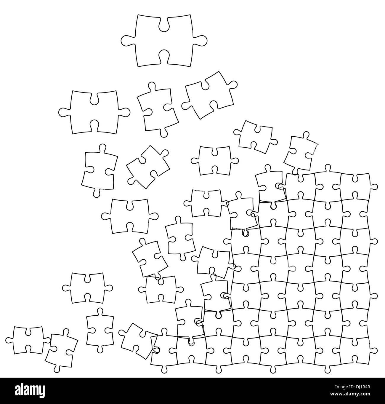 Vector puzzles hi-res stock photography and images - Alamy