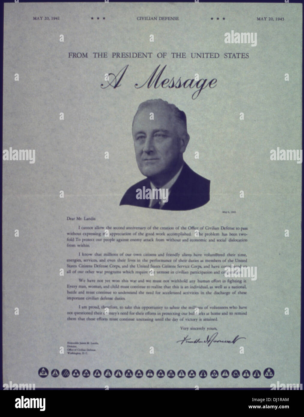 This wartime propaganda poster features a direct message from the ...