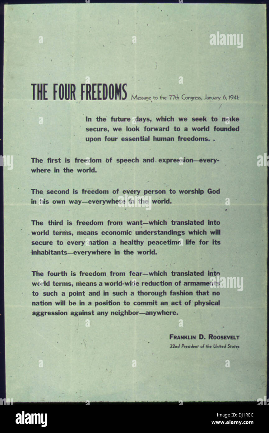 The Four Freedoms Speech