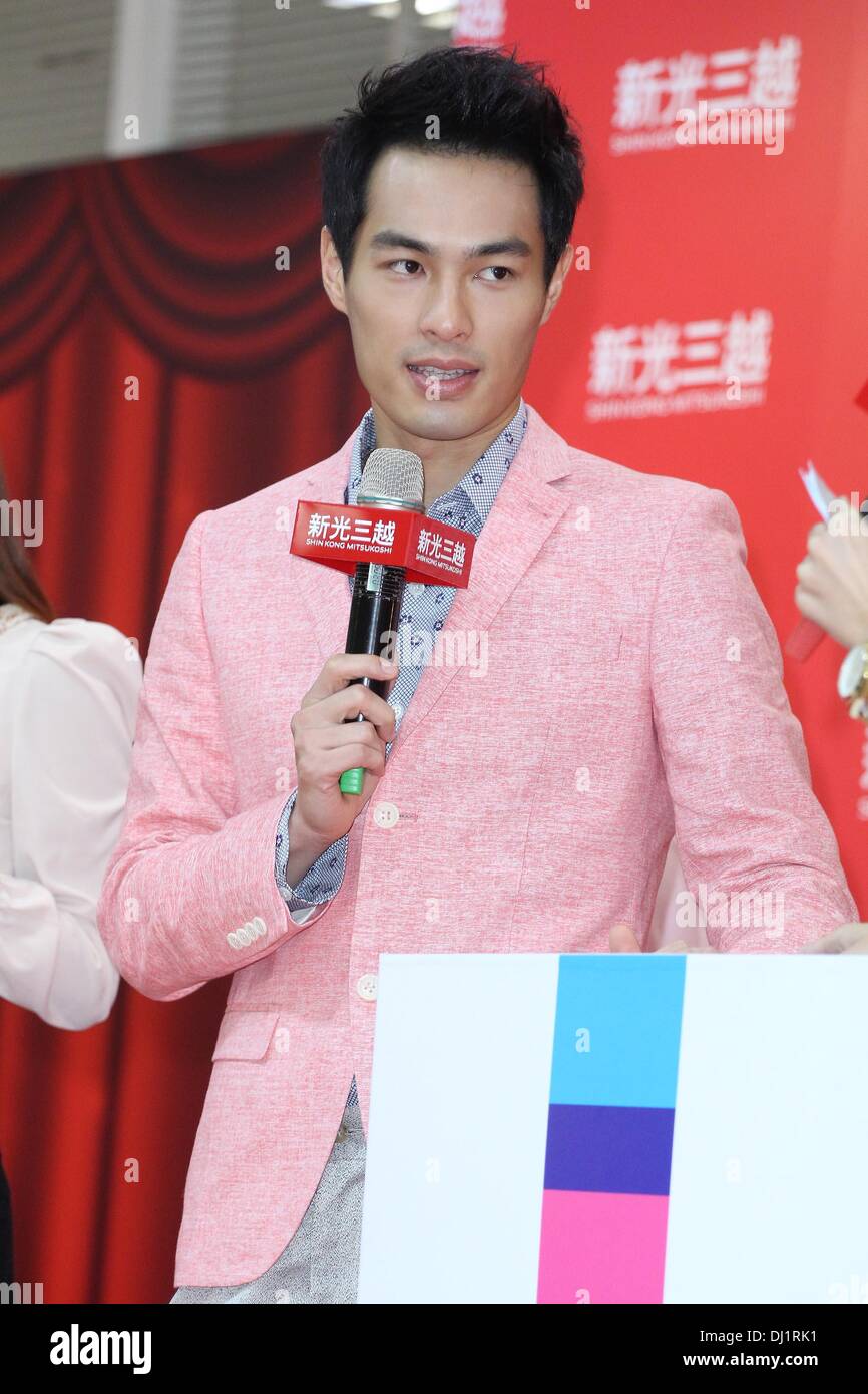 Taipei, China. 18th Nov, 2013. Actor Tony Yang attends commercial ...