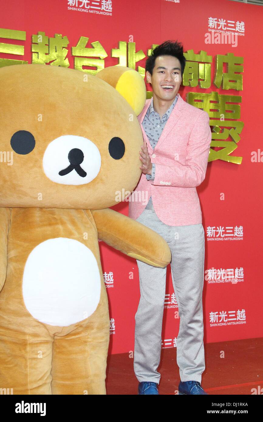 Taipei, China. 18th Nov, 2013. Actor Tony Yang attends commercial ...
