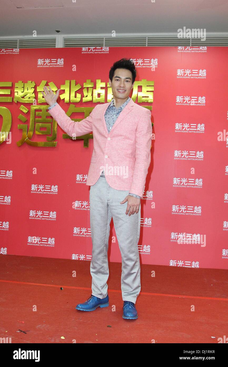 Taipei, China. 18th Nov, 2013. Actor Tony Yang attends commercial ...