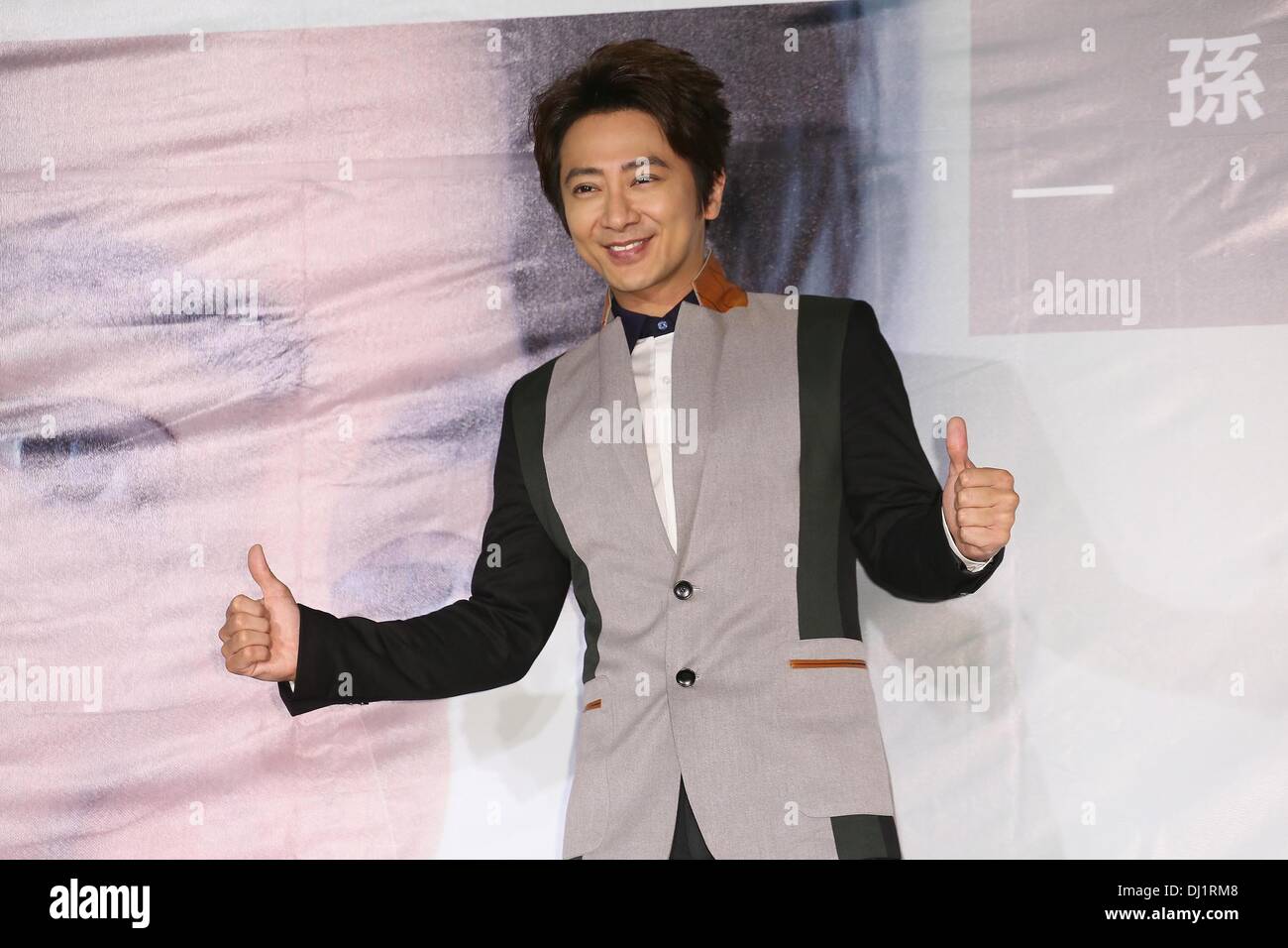 Taipei, China. 18th Nov, 2013. Singer Eric Suen promotes his new album ...