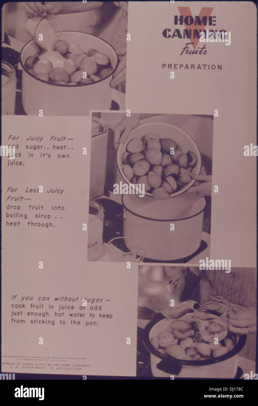 This World War II propaganda poster promotes home canning of fruits as ...