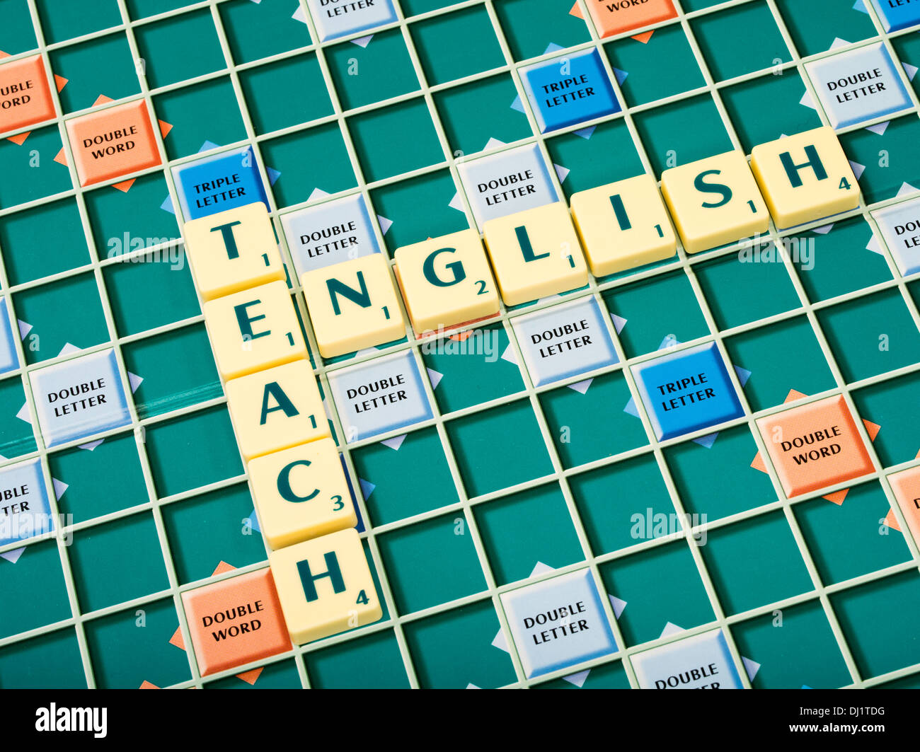 Scrabble Word Board Game by Mattel / Hasbro Stock Photo - Alamy