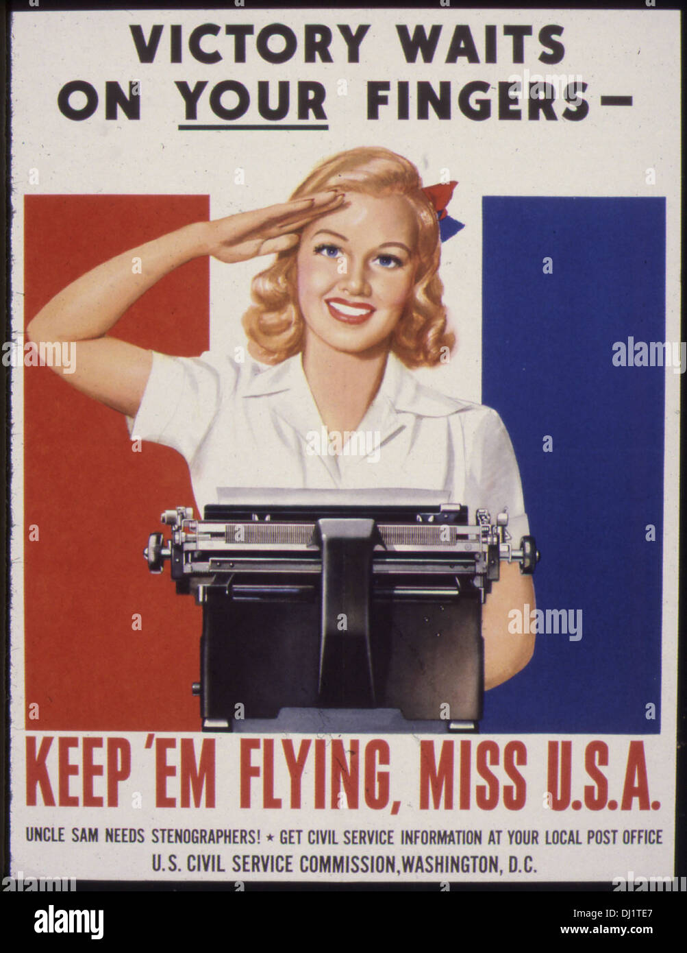This World War II propaganda poster encourages women to join the ...