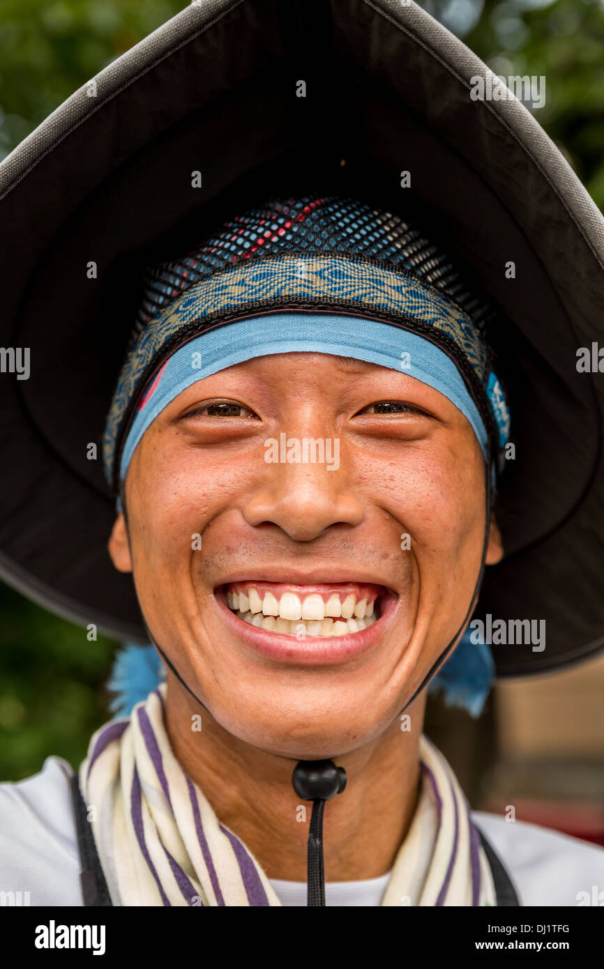 Happy rickshaw driver, portrait hi-res stock photography and images - Alamy
