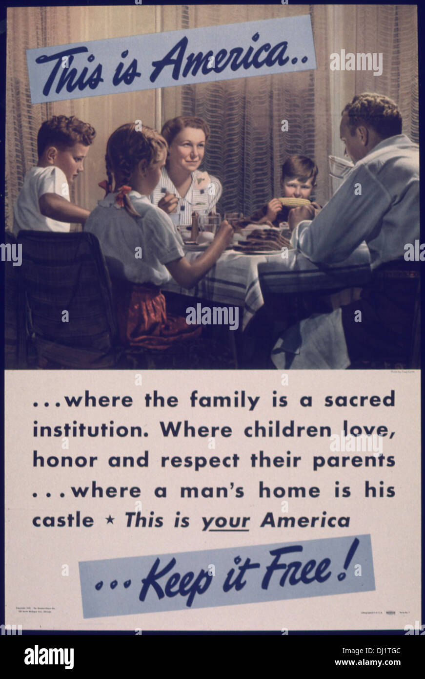 This World War II-era propaganda poster highlights the importance of ...