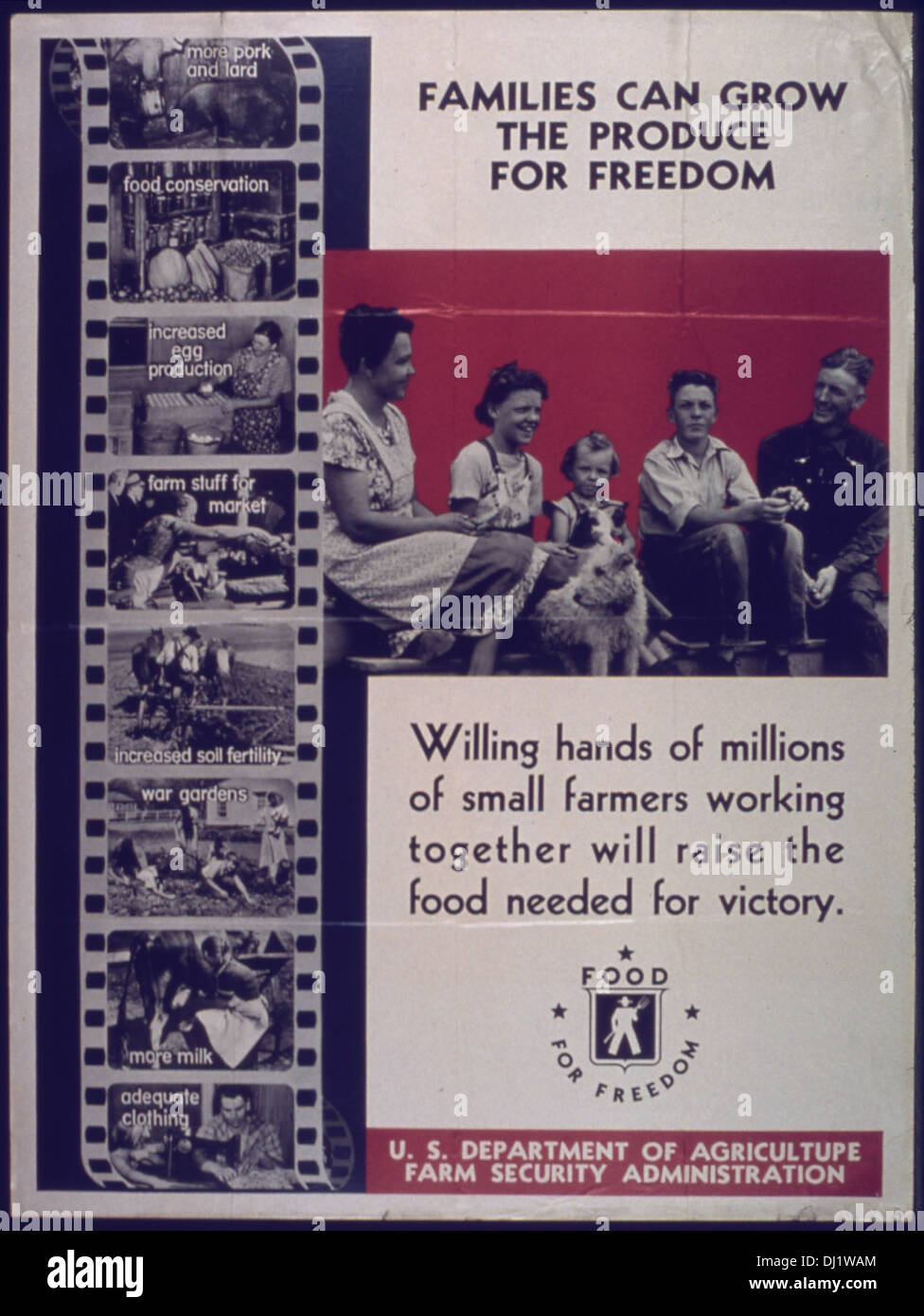 This World War II propaganda poster encourages families to grow their ...