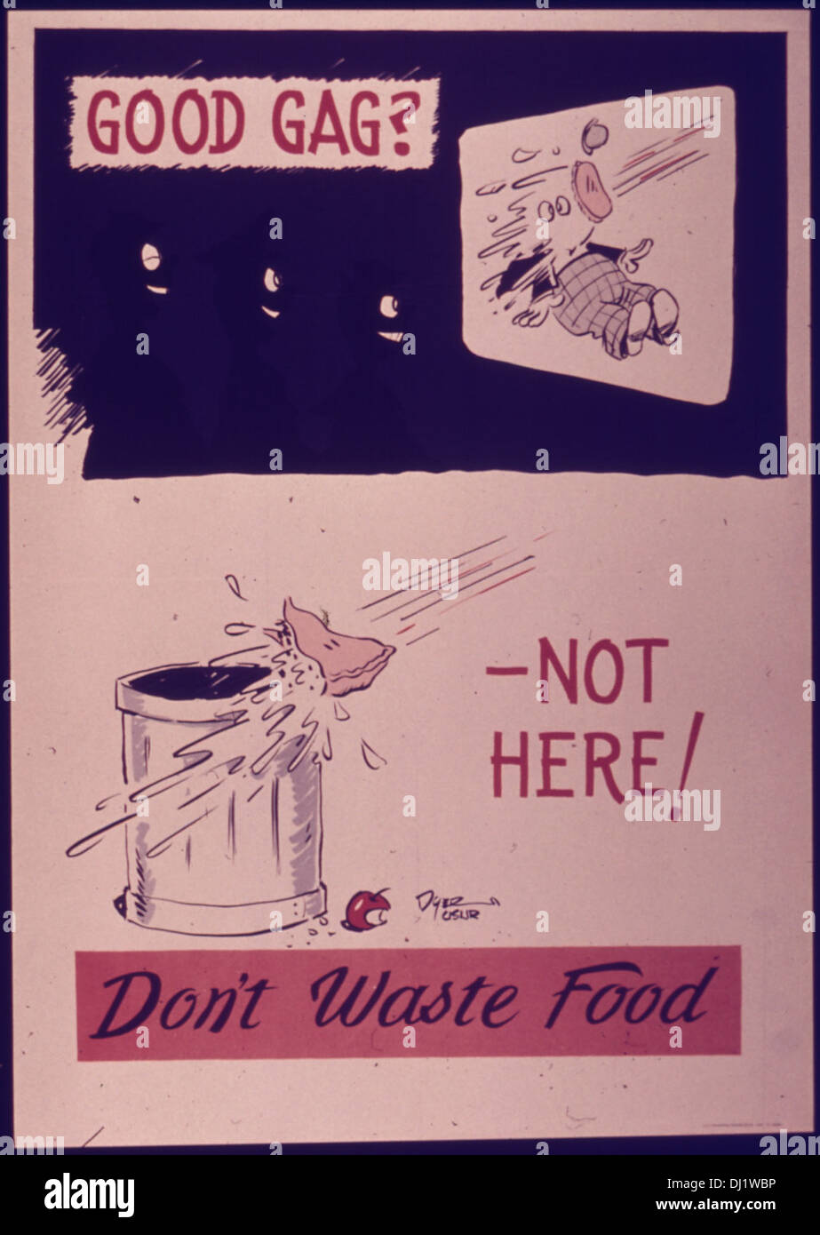 This World War II propaganda poster urges Americans not to waste food ...