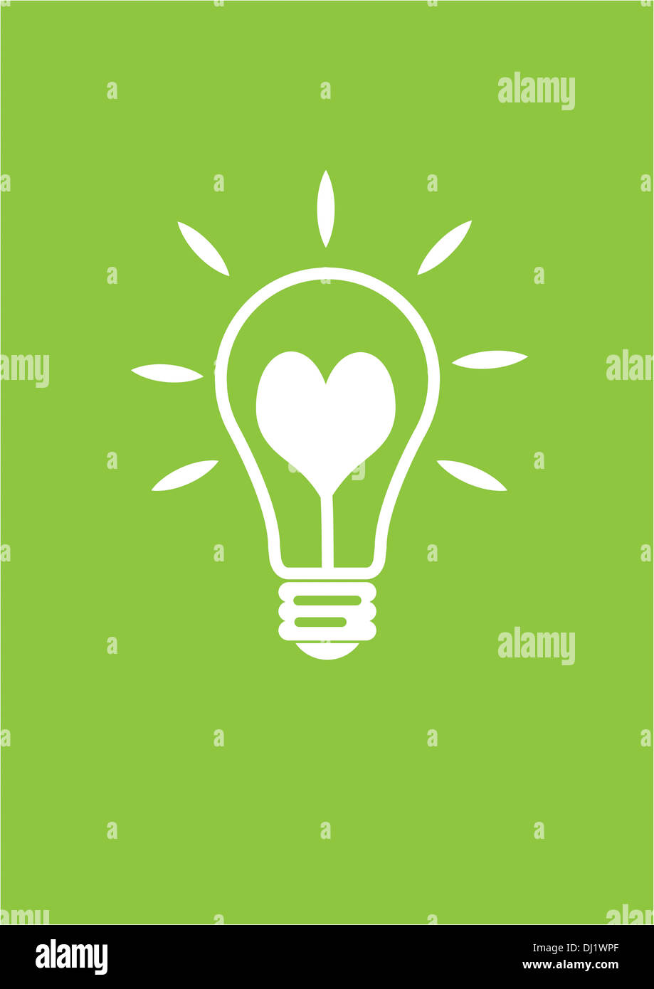 light bulb idea in illustration Stock Photo - Alamy