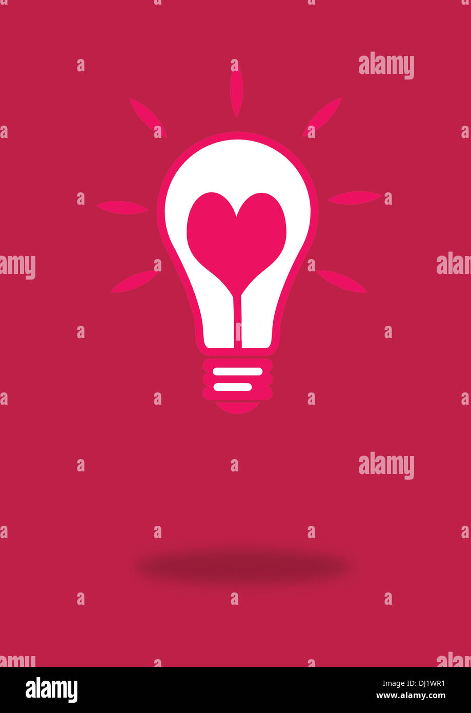 light bulb idea in illustration Stock Photo - Alamy