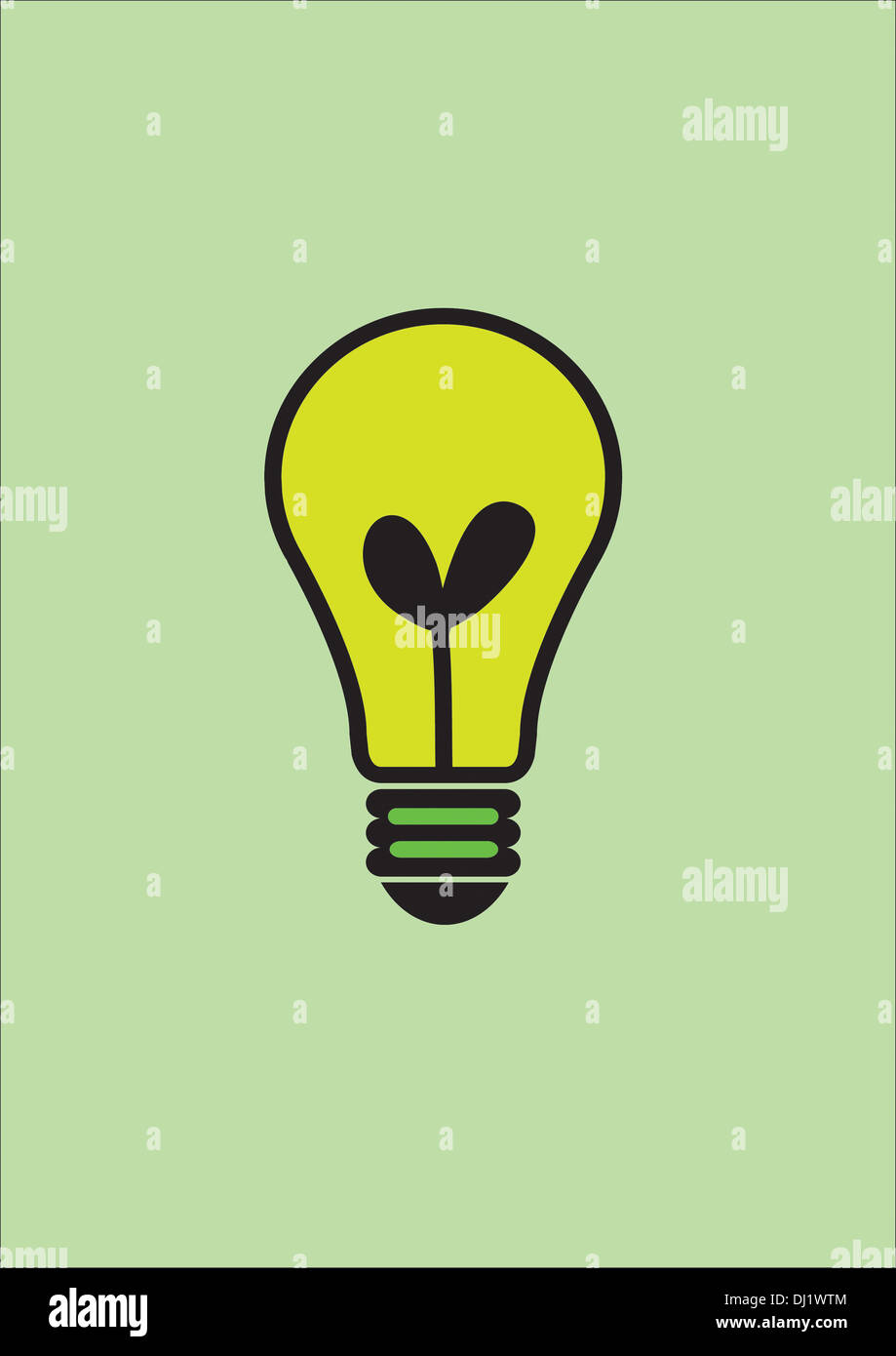 light bulb idea in illustration Stock Photo - Alamy