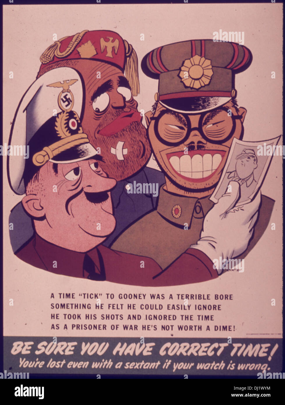 This World War II propaganda poster reminds citizens to set their ...