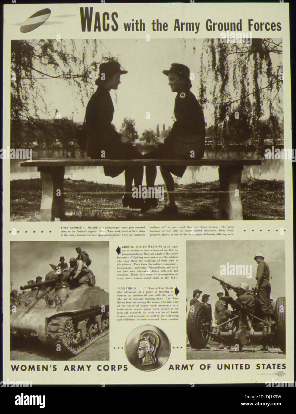 This World War II propaganda poster features Women’s Army Corps (WAC ...