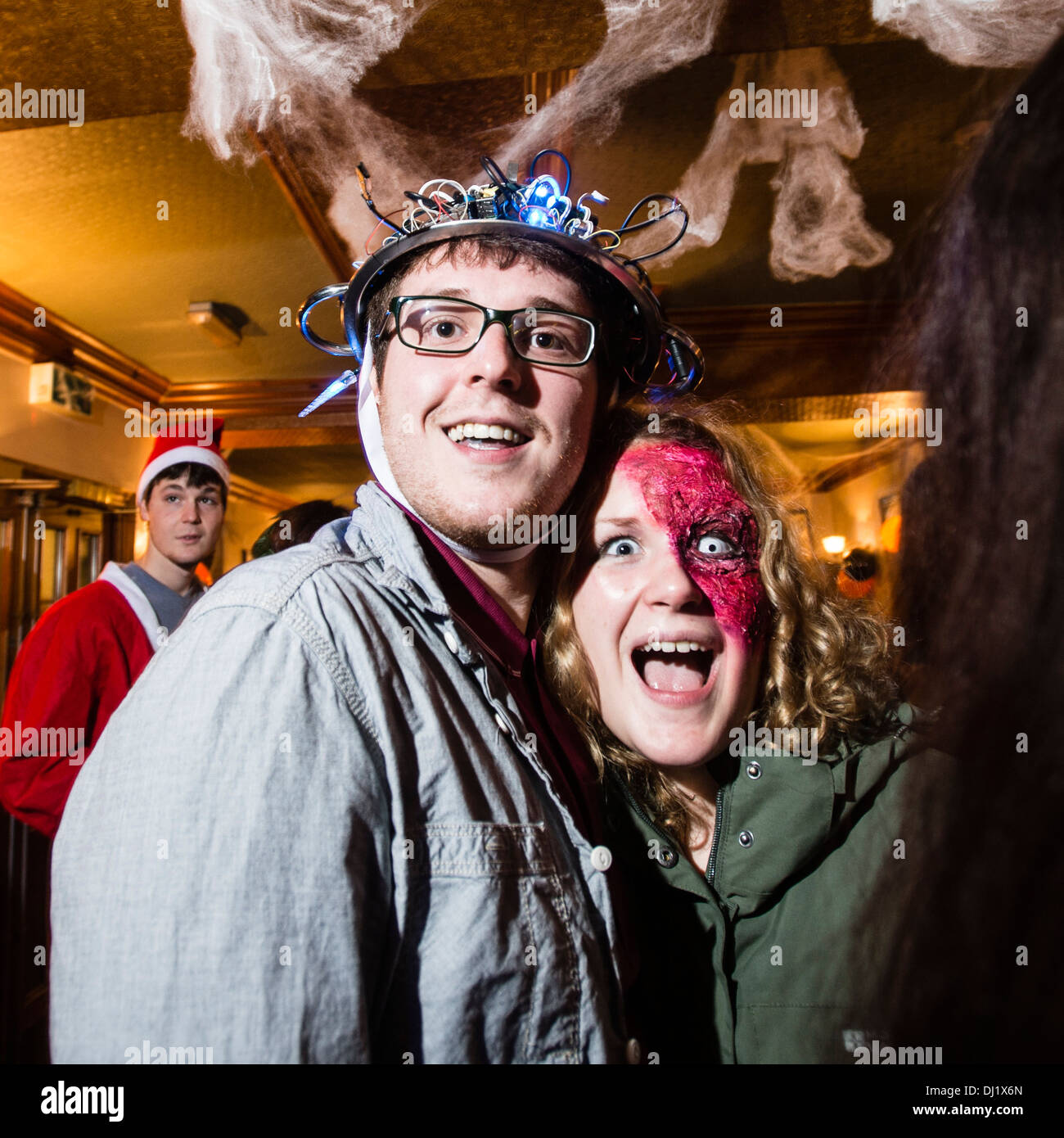 Young People, university students, in fancy dress costumes for ...