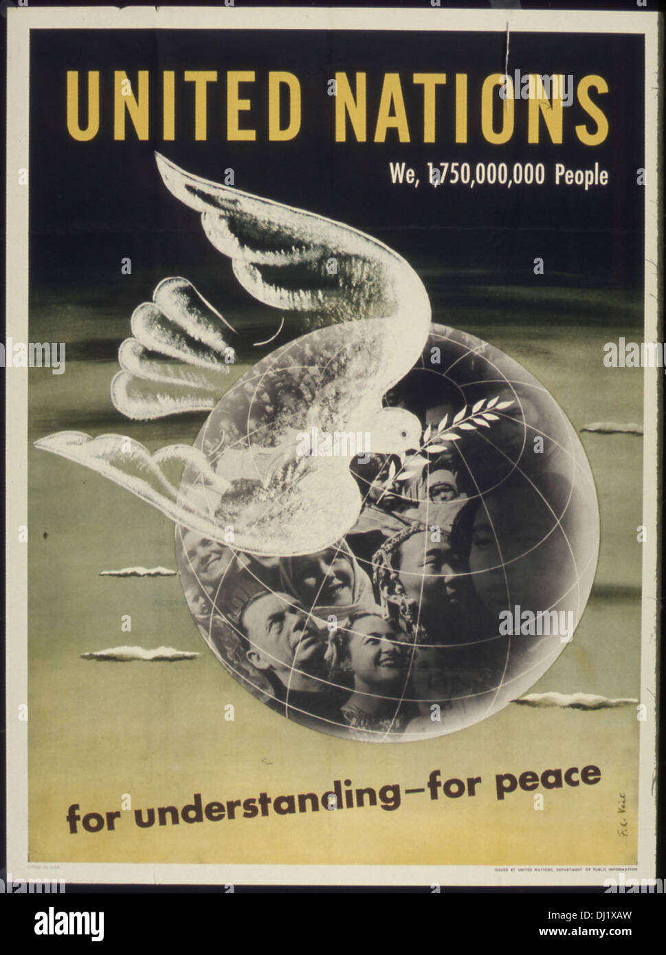 This World War II propaganda poster promotes the idea of global unity ...