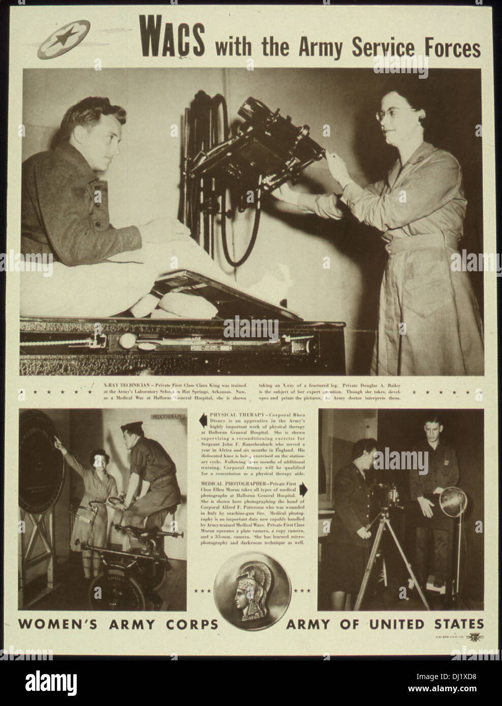 WACS WITH THE ARMY SERVICE FORCE - X-RAY TECHNICIAN 003 Stock Photo - Alamy