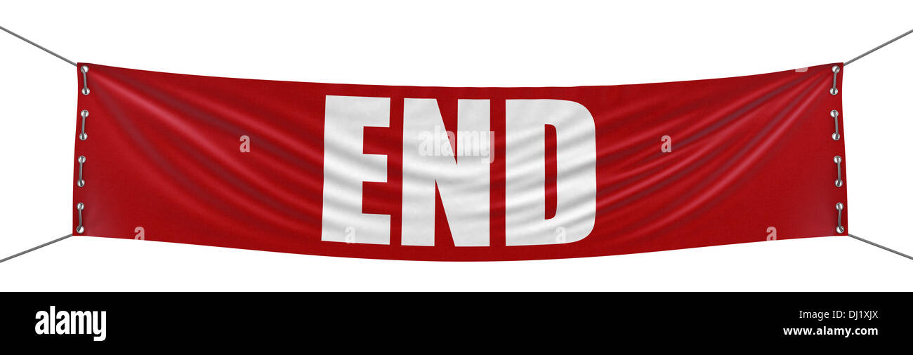 End Banner (clipping path included Stock Photo - Alamy