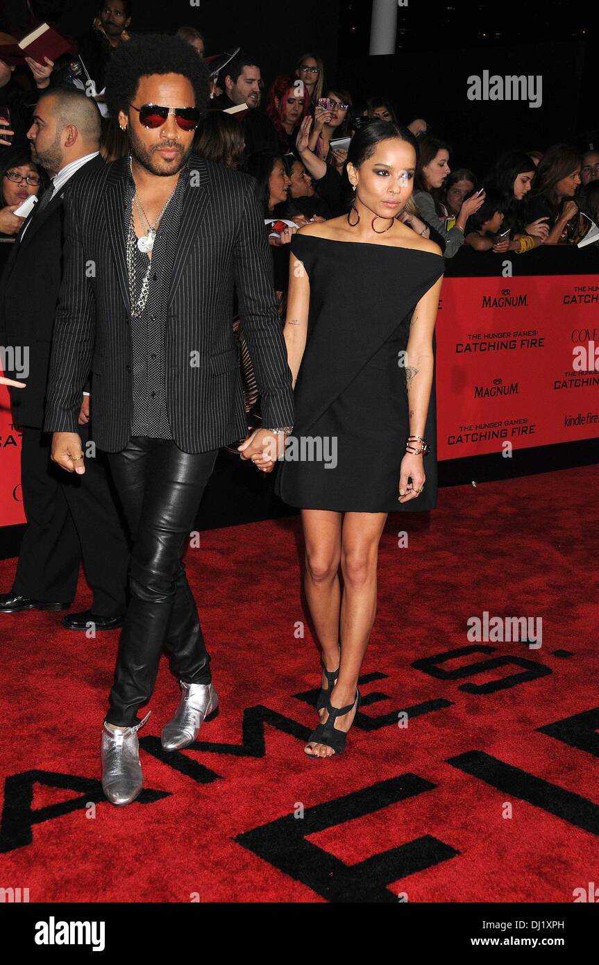 Lenny Kravitz And Daughter Zoe Kravitz High Resolution Stock ...