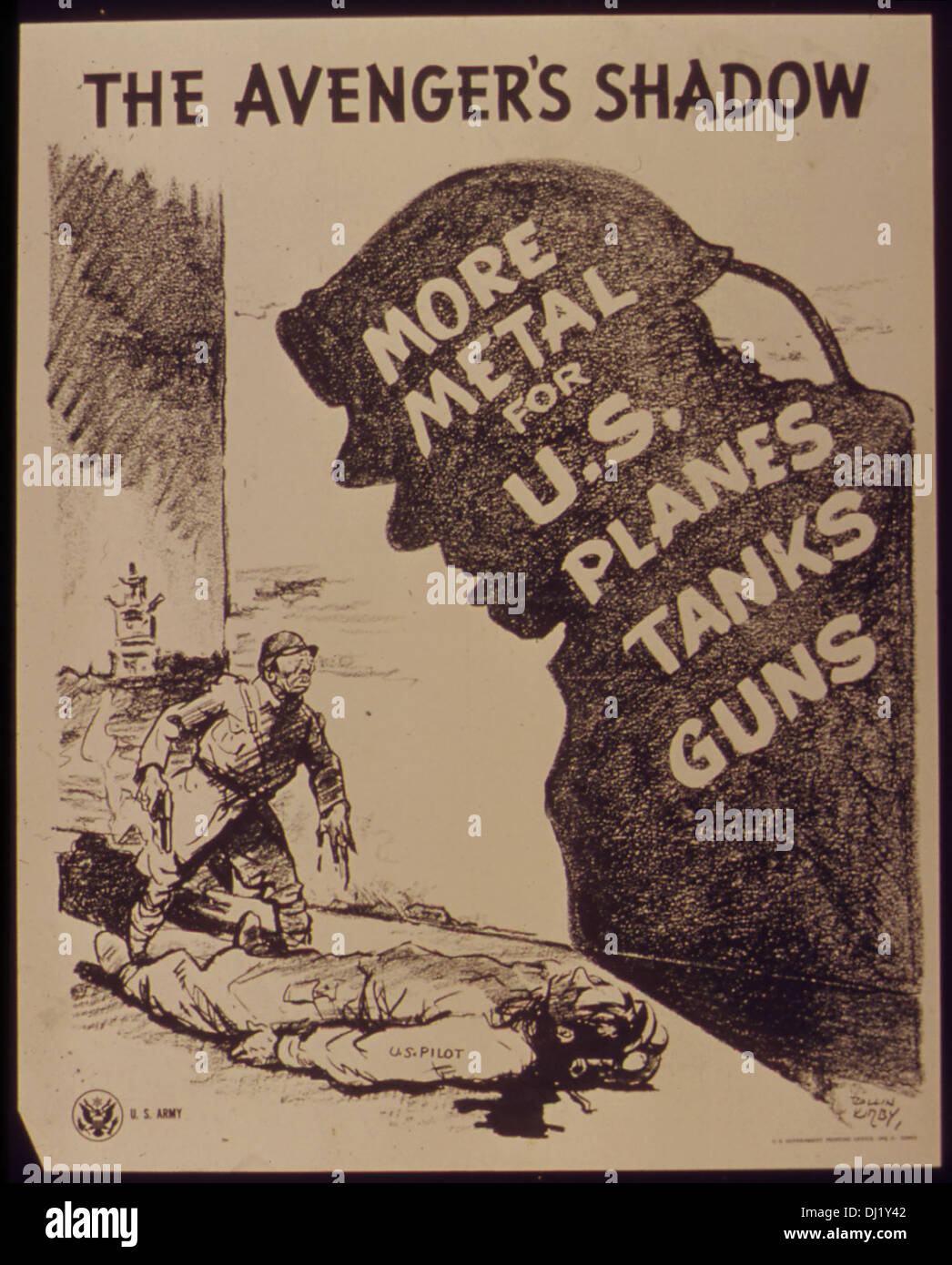 This World War II propaganda poster highlights the need for more metal ...