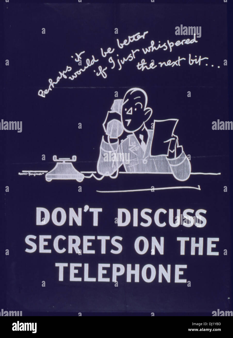 1940s information propaganda poster hi-res stock photography and images ...
