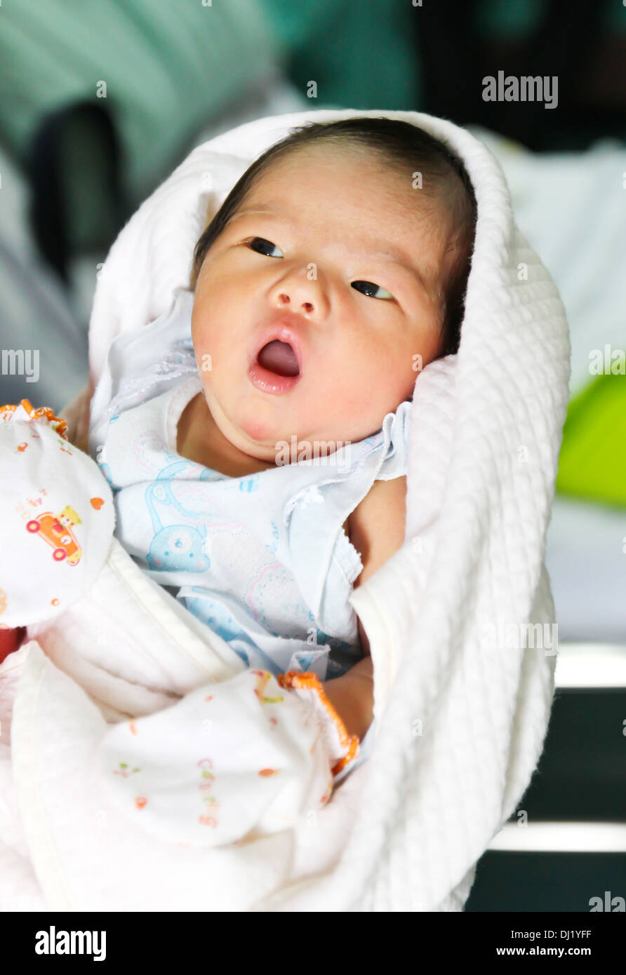 Newborn asian baby girl in hospital Stock Photo - Alamy