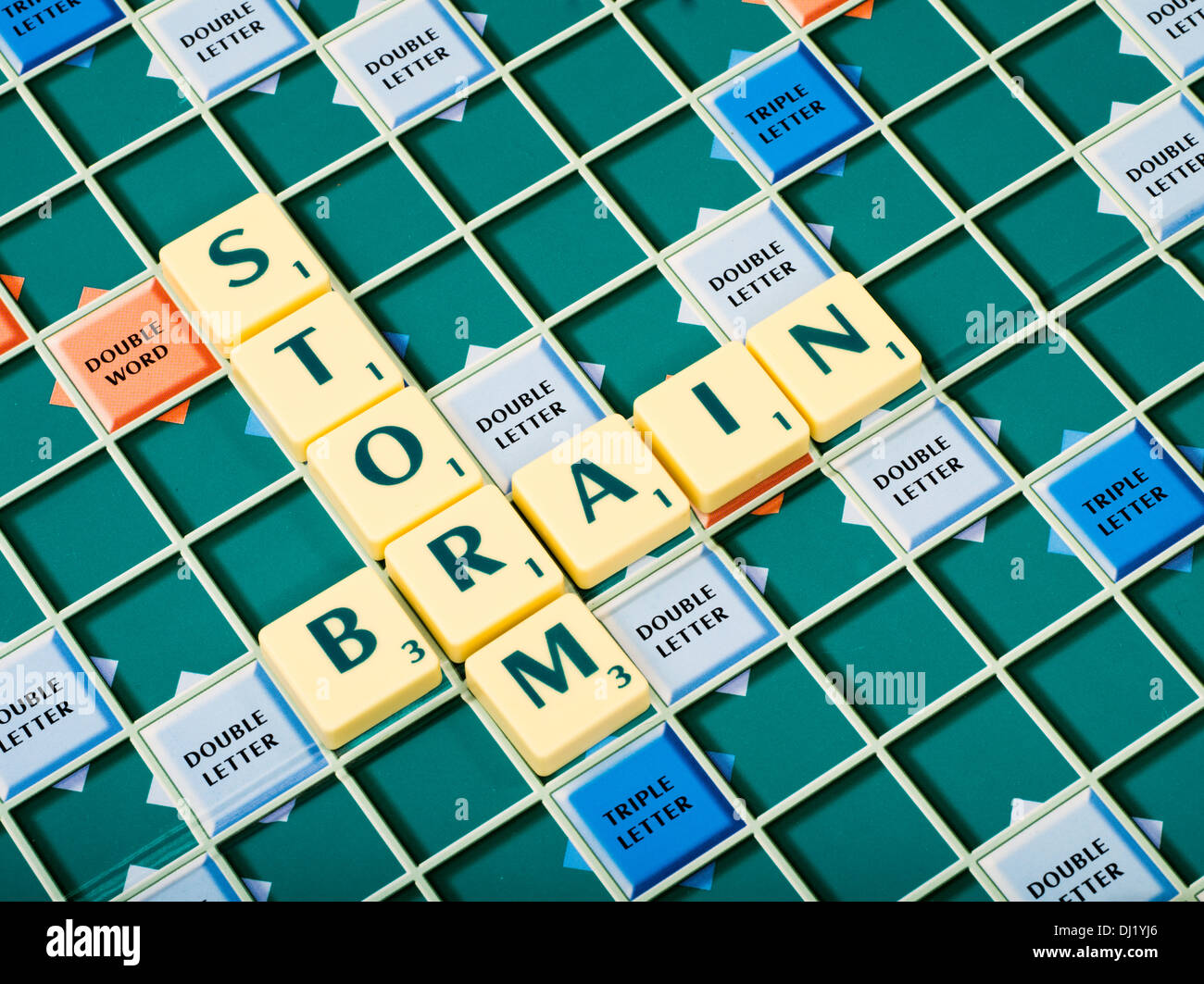 Scrabble Word Board Game by Mattel / Hasbro Stock Photo - Alamy