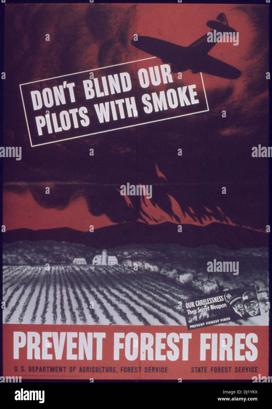 Poster forest fire hi-res stock photography and images - Alamy