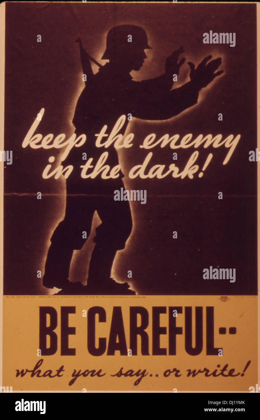 This World War II propaganda poster emphasizes the importance of ...
