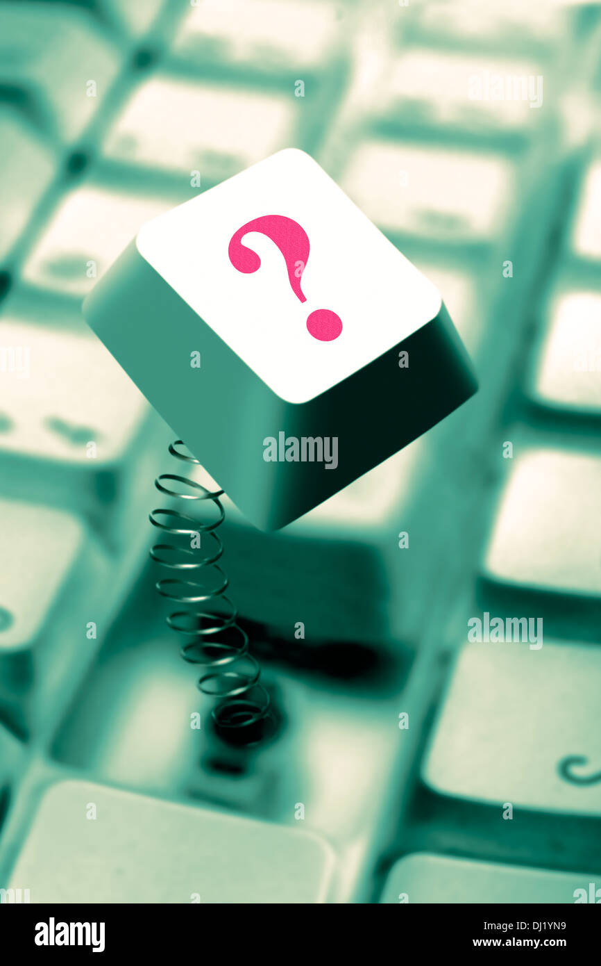Digital question mark hi-res stock photography and images - Alamy