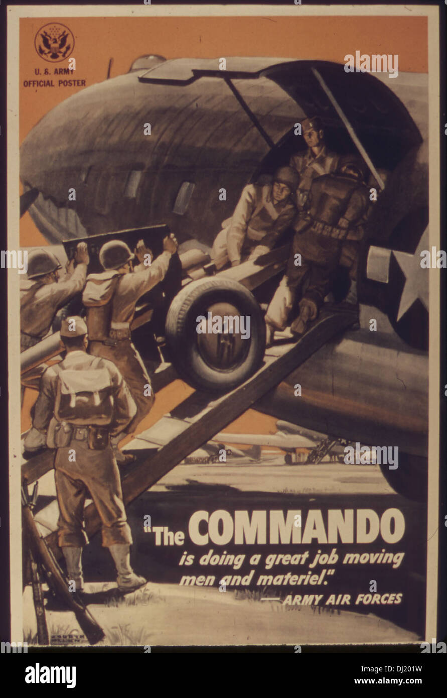 THE COMMANDO IS DOING A GREAT JOB MOVING MEN AND MATERIAL. 583 Stock ...